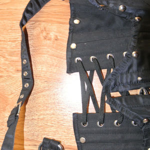 leatherotics | Intimates & Sleepwear | Under Bust Corset Leather Black ...